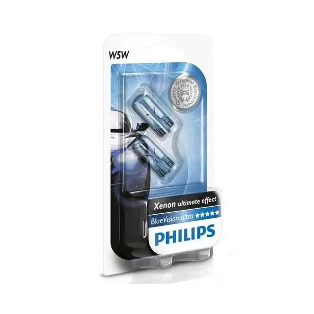 Philips Blue Vision Ultra W5w (twin Pack) | Skymbu