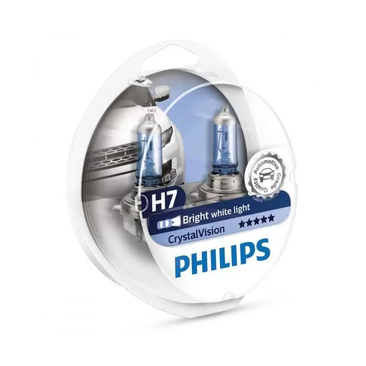 Philips Crystal Vision H7 Car Headlight Bulbs | PowerBulbs