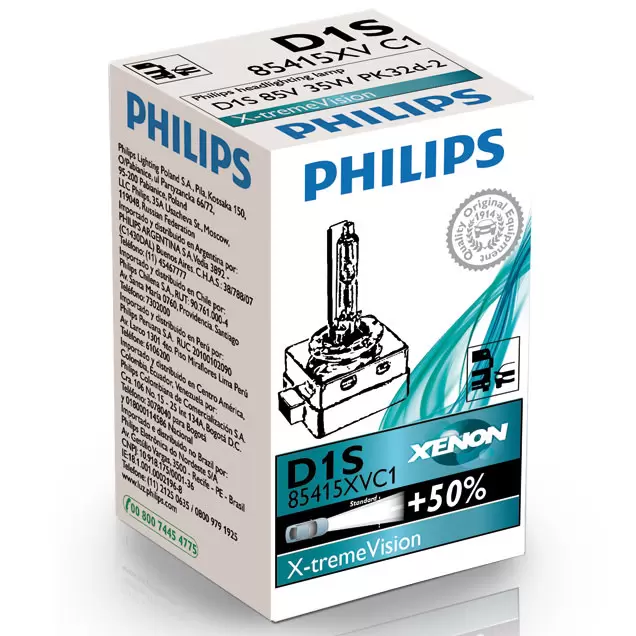 Philips Xenon X-treme Vision D1s (single) | Vootz