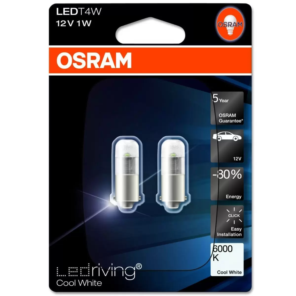 Osram T4w Ledriving 6000k – Cool White (twin) | Zoomworks