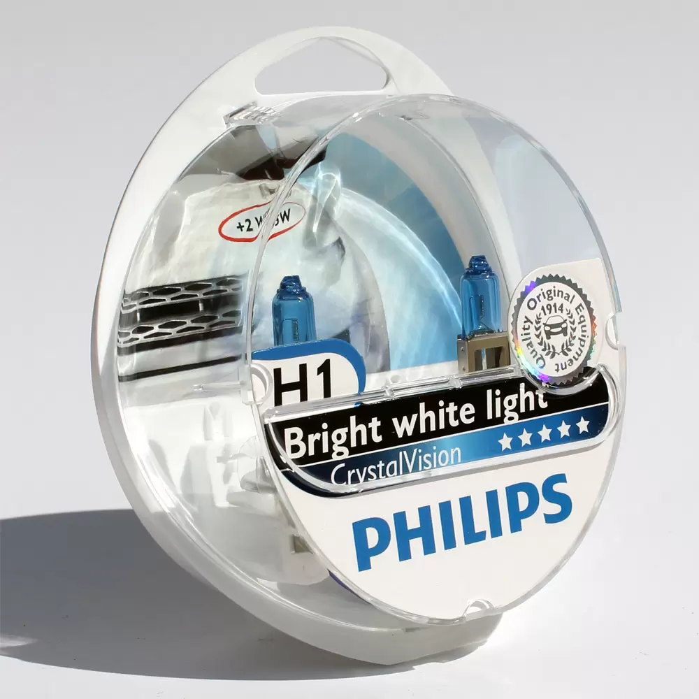 Philips Crystal Vision H1 Headlight Bulbs (twin Pack) | Linklounge
